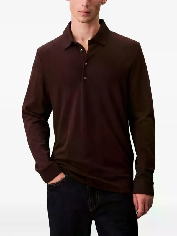 Calvin Klein Long-sleeved Polo Shirt