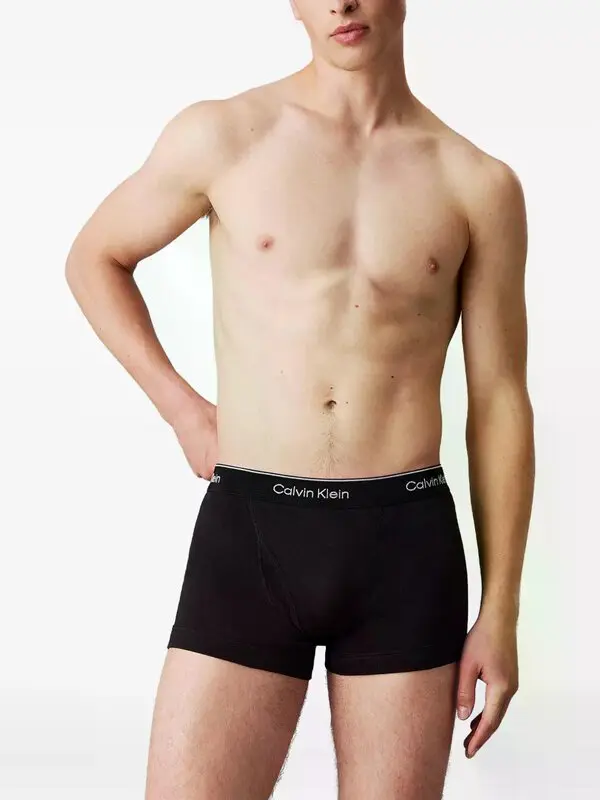 Calvin Klein Logo-waistband Boxers - Black