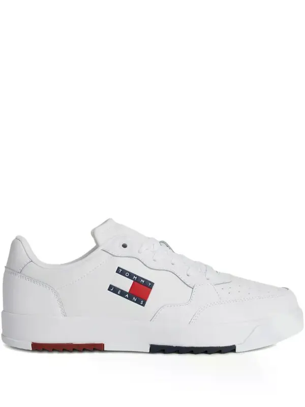 Tommy Hilfiger Perforated-detail Low Top Sneakers - White