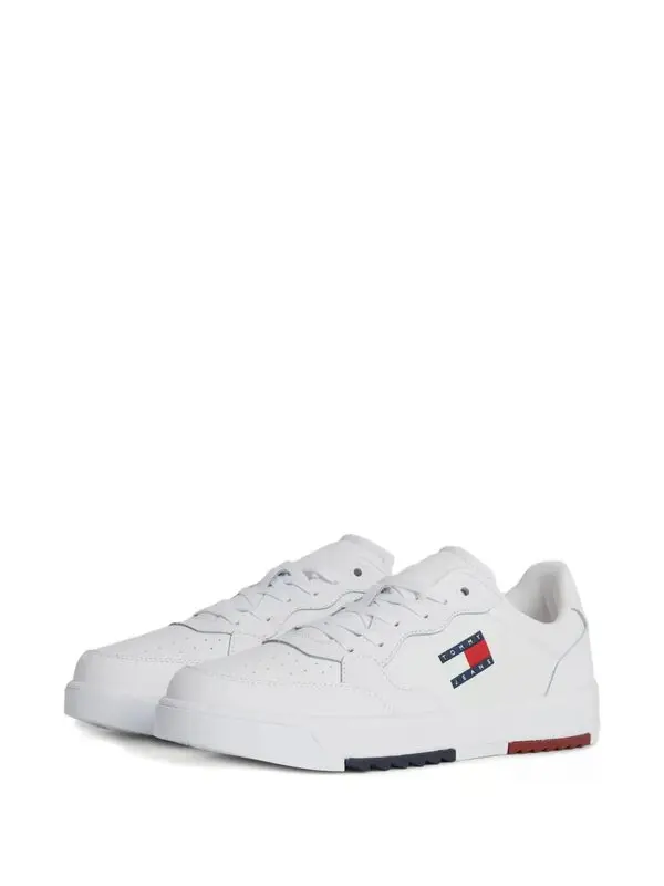 Tommy Hilfiger Perforated-detail Low Top Sneakers - White