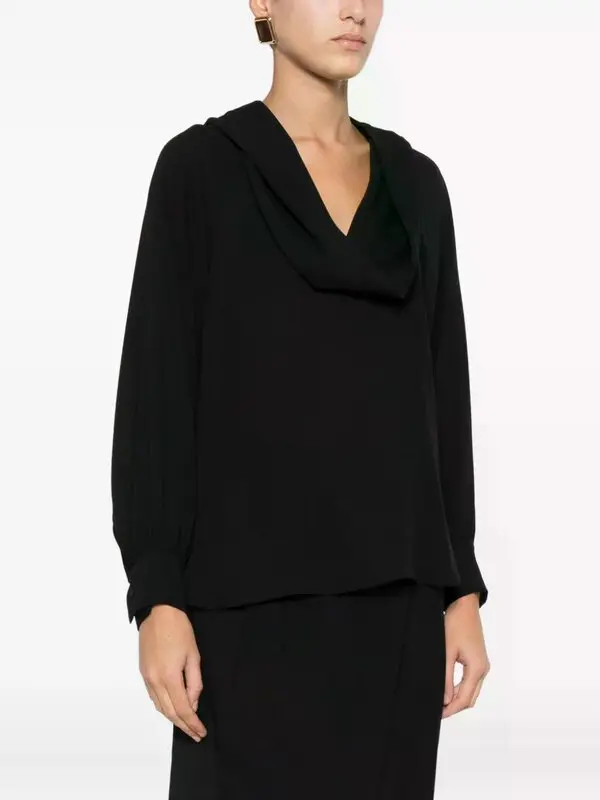 CARLA G. Cowl Neck Blouse