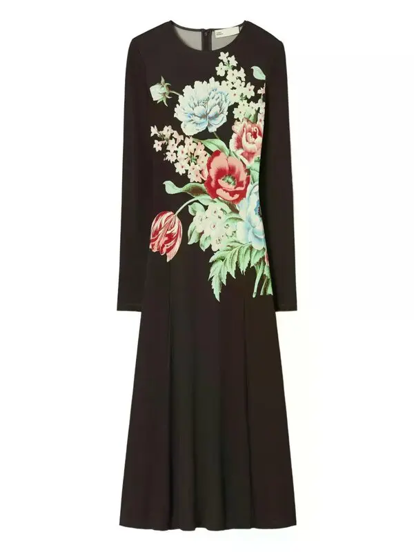 Tory Burch Printed Jersey Midi Dress