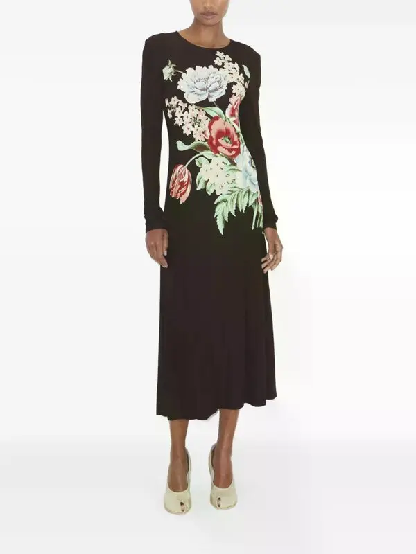 Tory Burch Printed Jersey Midi Dress