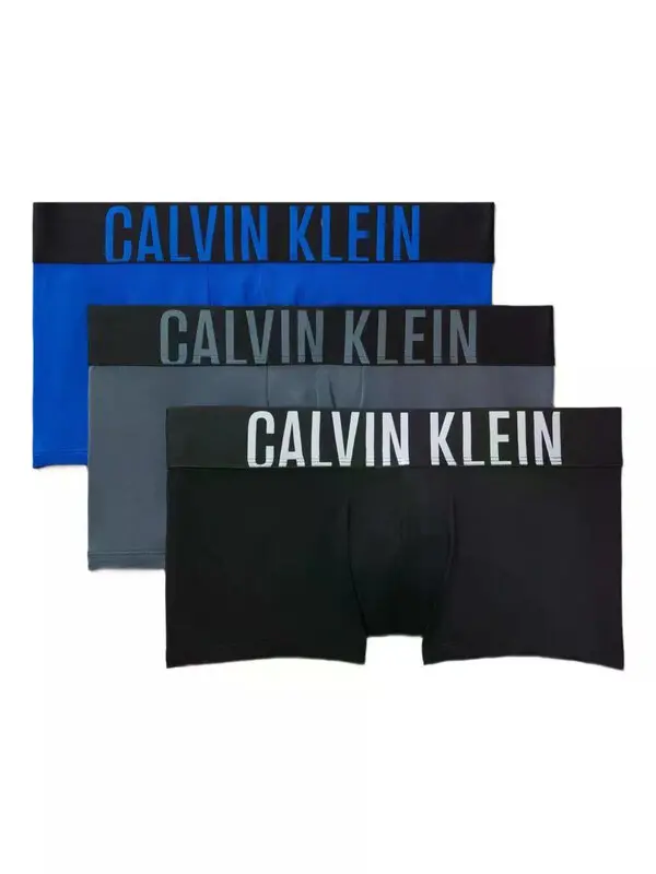 Calvin Klein Logo-waistband Boxers - Black