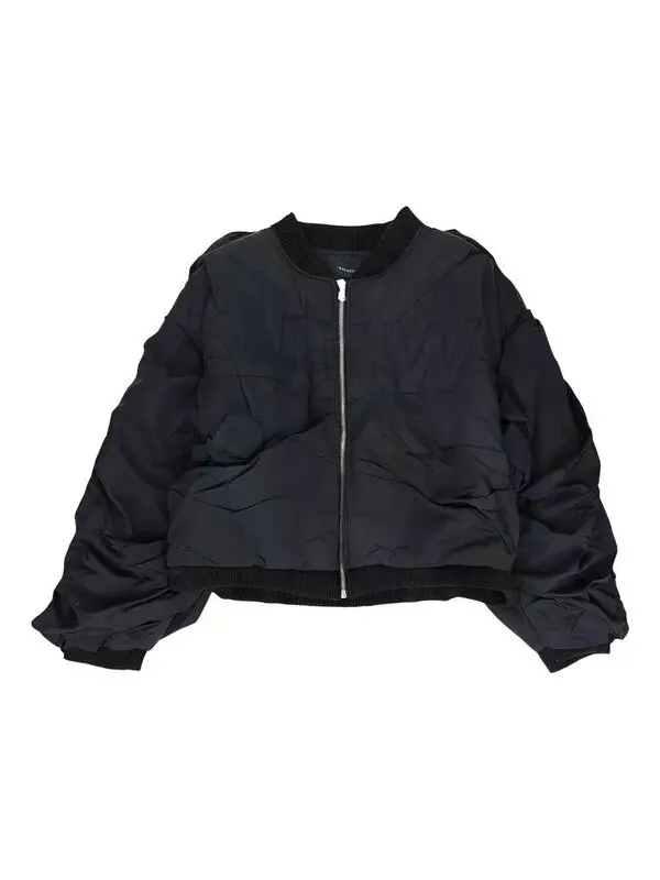 WHO DECIDES WAR BY EV BRAVADO Draped Bomber Jacket