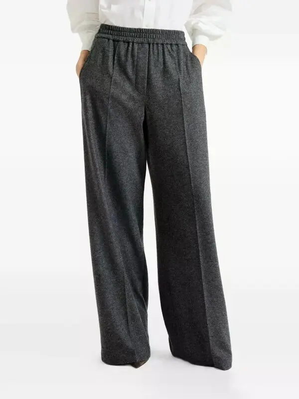 Brunello Cucinelli Mélange-effect Trousers