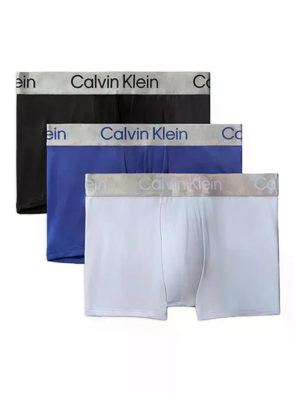 Calvin Klein Logo-waistband Boxers - Black
