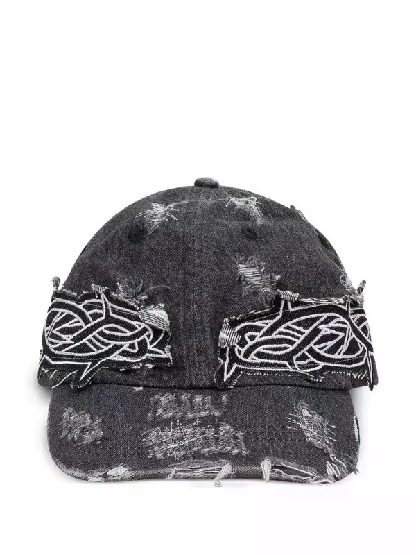 WHO DECIDES WAR BY EV BRAVADO Thorned Baseball Cap - Grey