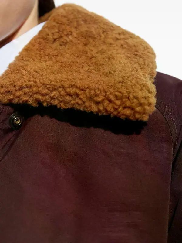 Loewe Shearling-collar Puffer Jacket - Red