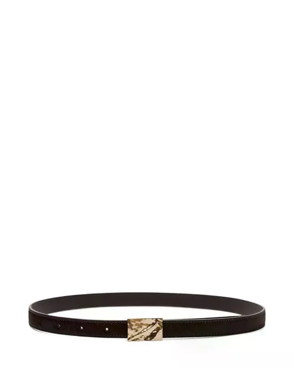 Loulou De Saison Morgan Buckled Belt - Brown