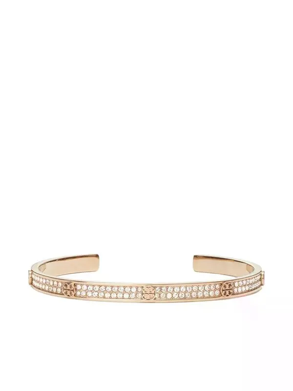 Tory Burch Icon Pavé Cuff Bracelet - Gold