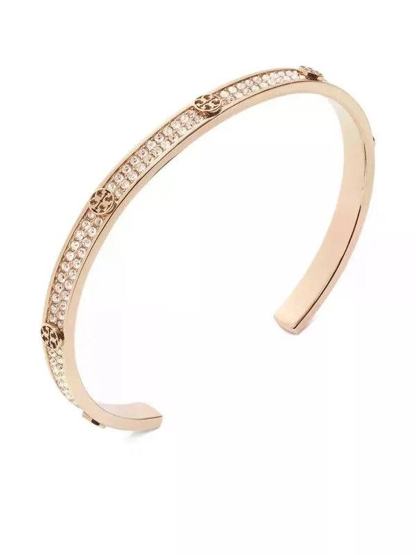 Tory Burch Icon Pavé Cuff Bracelet - Gold