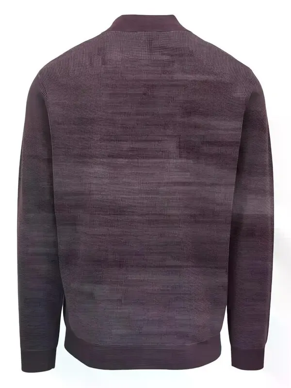 Peter Millar Half-zip Ribbed Pullover - Purple