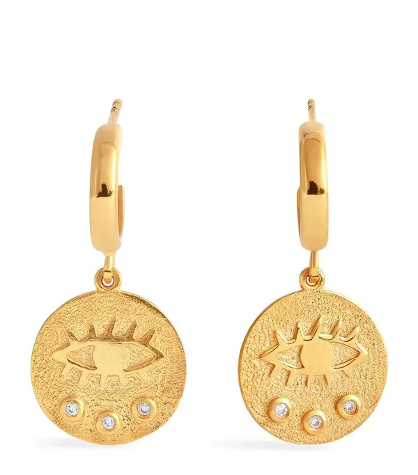 HERMINA ATHENS Plated Kressida Hoop Earrings - Gold