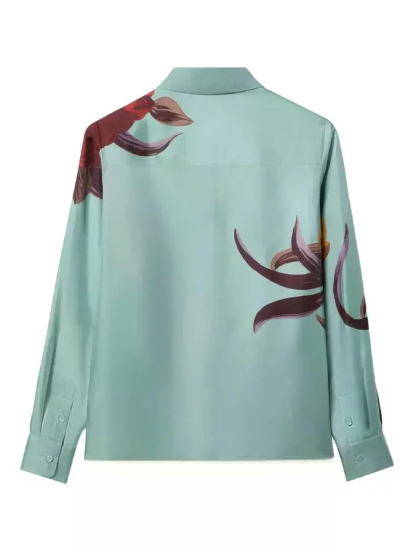 La DoubleJ Floral Print Shirt - Blue