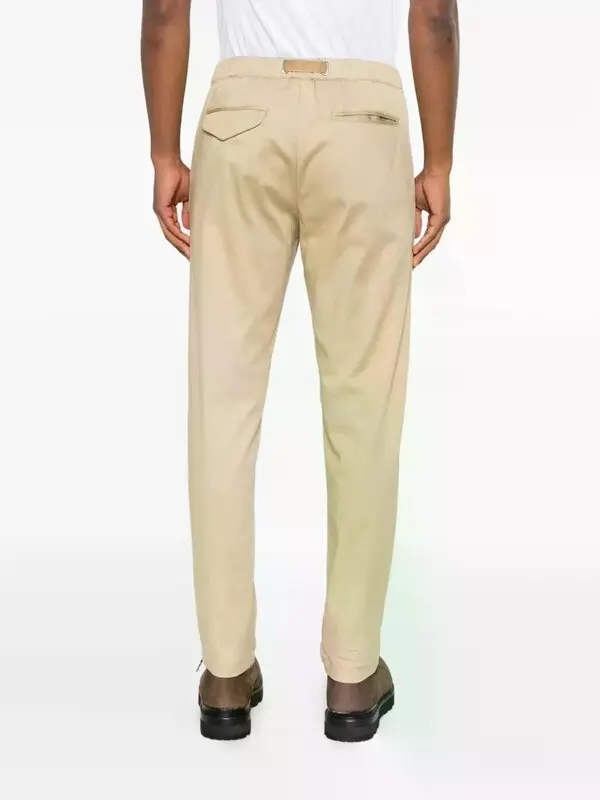 WHITE SAND Belted Trousers