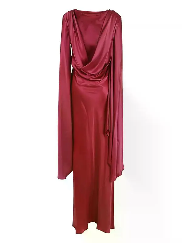 CRIDA MILANO Draped Maxi Dress
