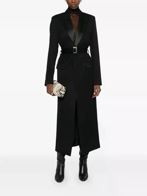 Victoria Beckham Shawl-lapel Slit Coat