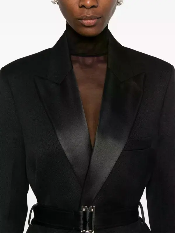 Victoria Beckham Shawl-lapel Slit Coat