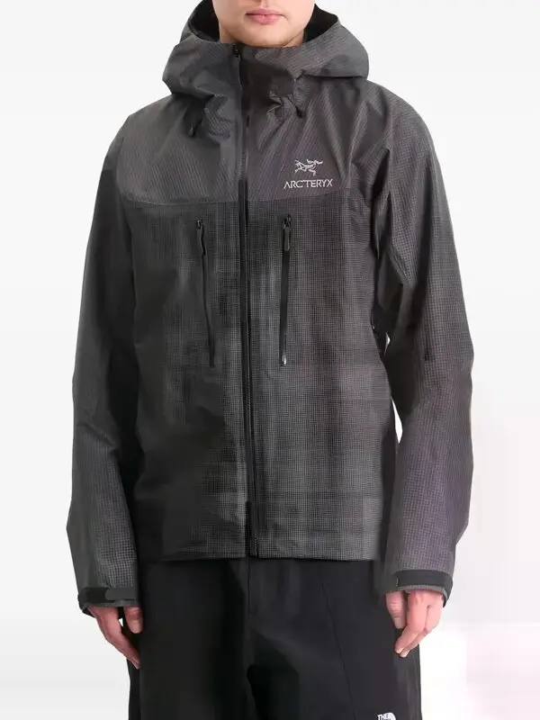 Arc'teryx Alpha Hooded Zip-up Jacket - Grey