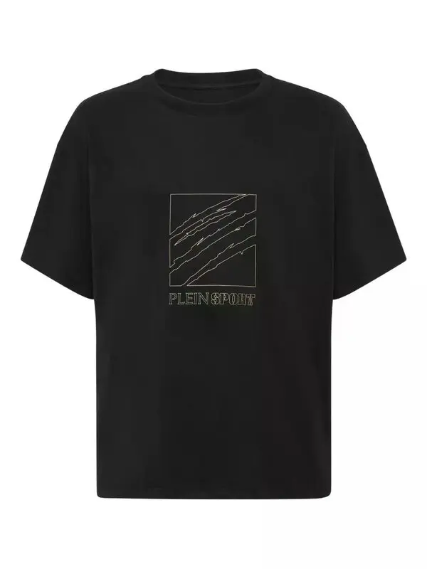 PLEIN SPORT Scratch-logo T-shirt