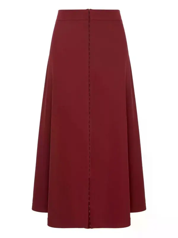 MURMUR Diversion Hook Midi Skirt - Red
