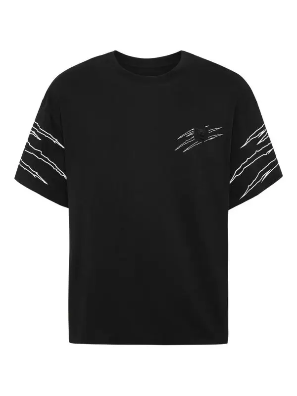 PLEIN SPORT Scratch-detail T-shirt