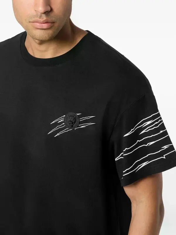PLEIN SPORT Scratch-detail T-shirt