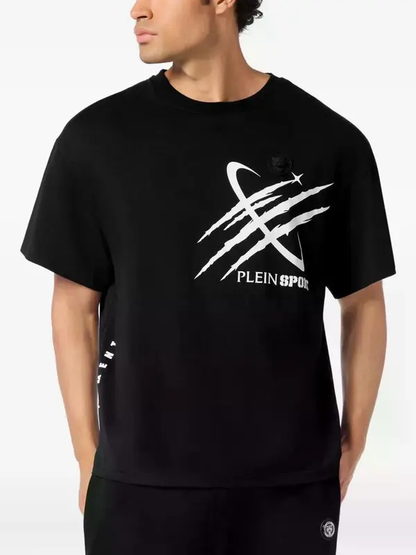 PLEIN SPORT Scratch-print T-shirt