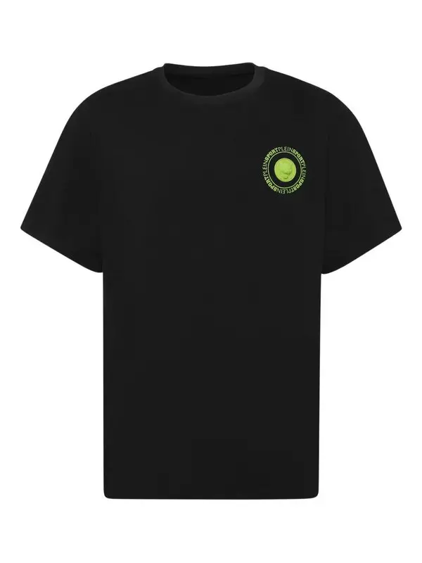 PLEIN SPORT Back-logo Circular-plaque T-shirt