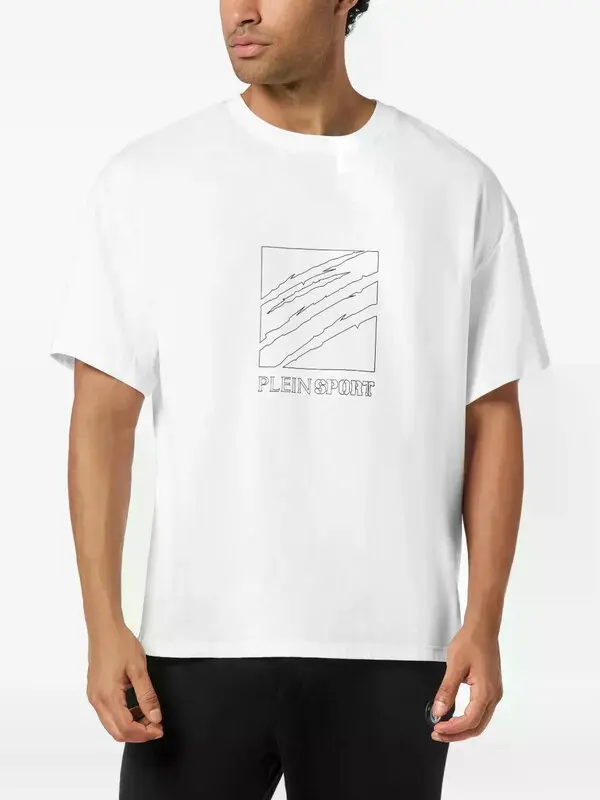 PLEIN SPORT Outline Scratch Logo T-shirt
