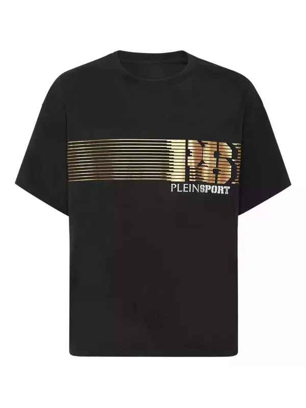 PLEIN SPORT Logo-stripe T-shirt