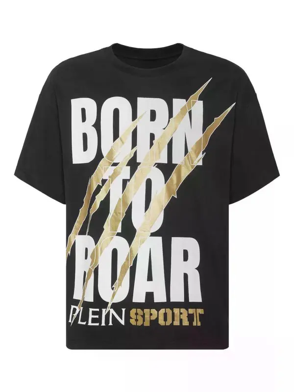 PLEIN SPORT Claw-print T-shirt - Black