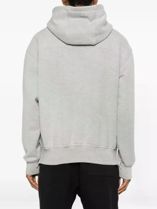 Rhude Logo-embroidered Hoodie - Grey