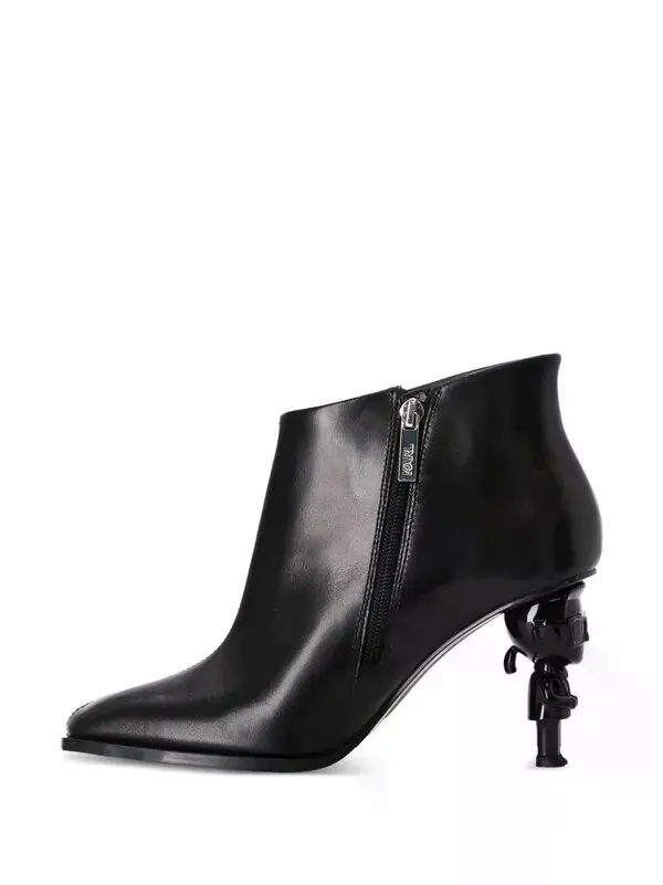 Karl Lagerfeld Ikon Karl-heel Leather Ankle Boots