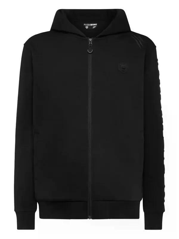 PLEIN SPORT Embossed Hoodie Sweatjacket