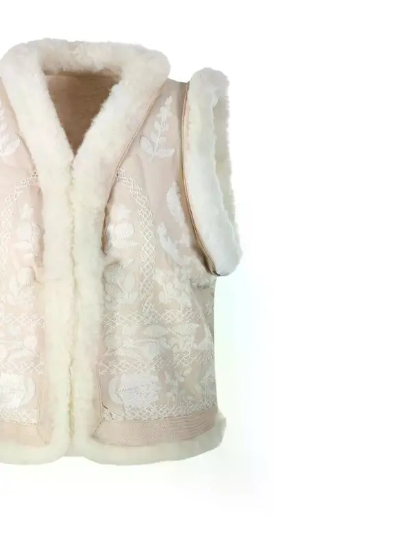 Antik Batik Embroidered Shearling Gilet