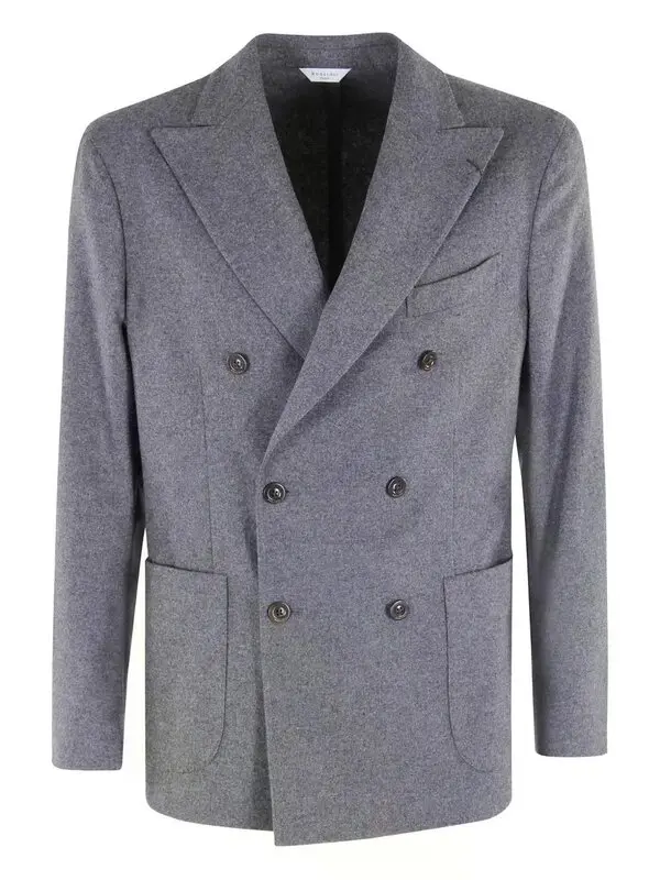 Boglioli Double-breasted Jacket - Grey