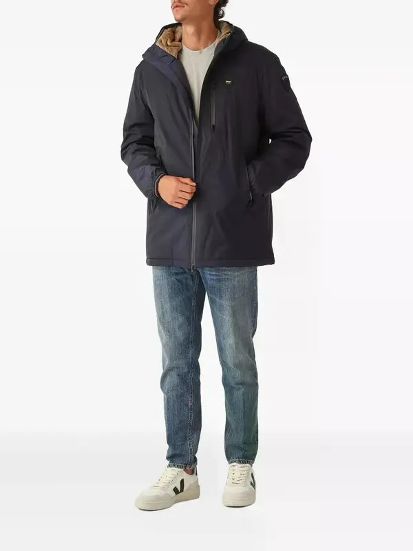 BLAUER. Zip-up Hooded Jacket