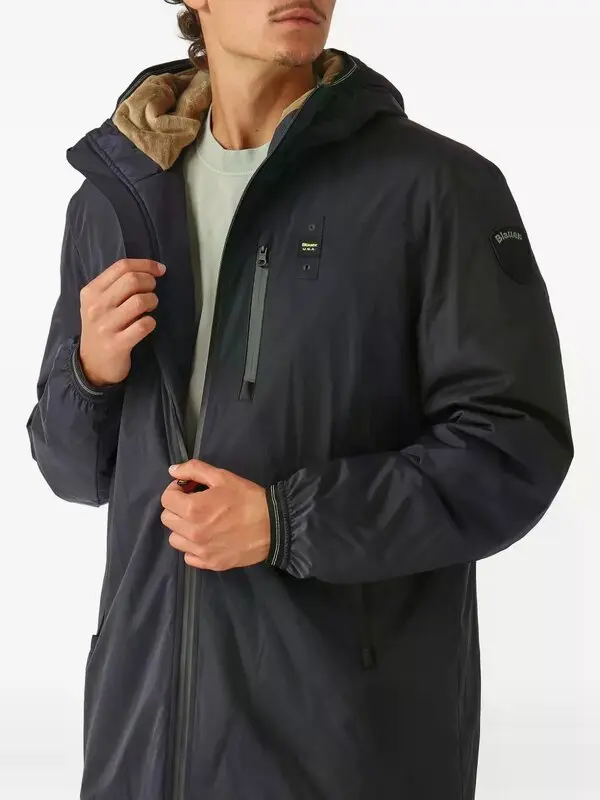 BLAUER. Zip-up Hooded Jacket