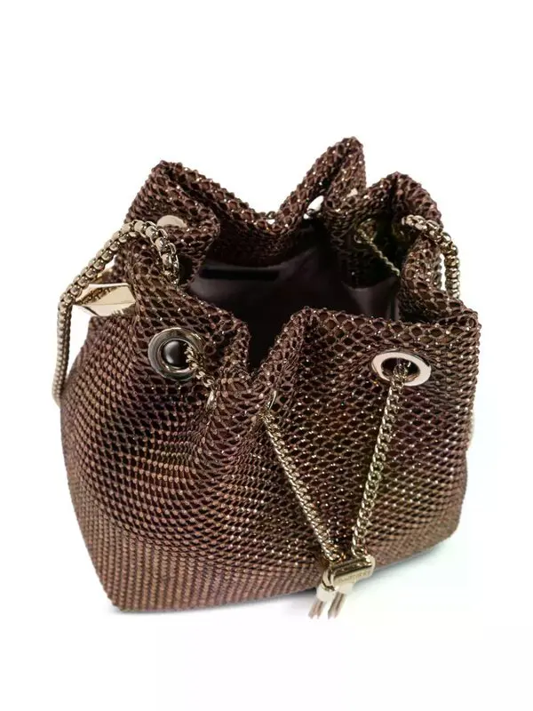JIMMY CHOO Bon Bon Shimmering-mesh Handbag