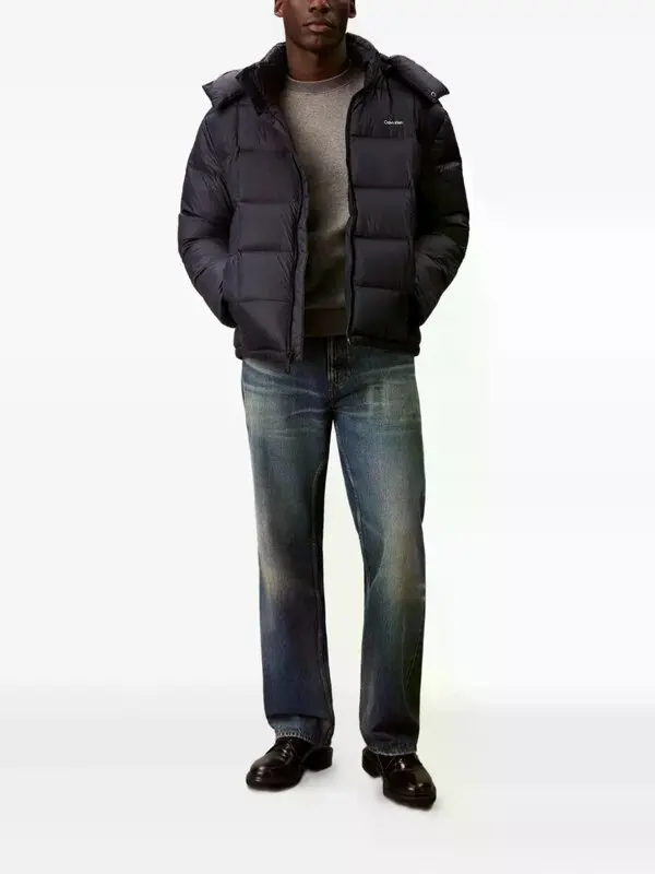 Calvin Klein Hooded Padded Jacket - Blue
