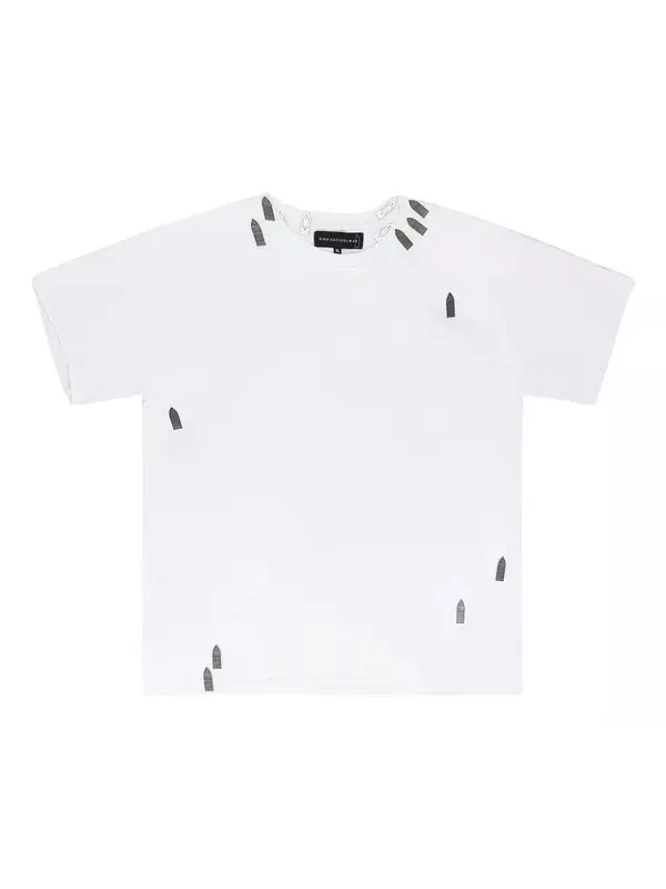 WHO DECIDES WAR BY EV BRAVADO Hardware Short-sleeve T-shirt - White