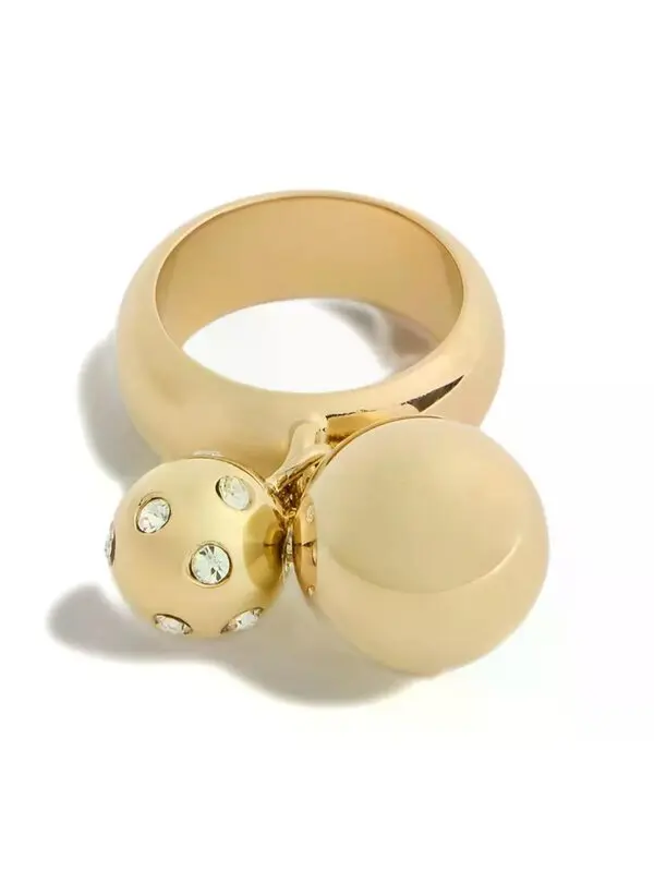 La DoubleJ Sphere Embellished Jingle Ring