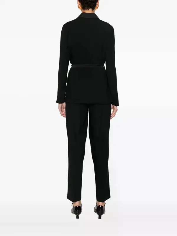 CARLA G. Notched-lapel Belted Jacket
