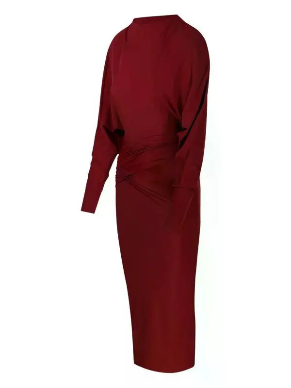 AMAZUIN Karen Draped Open Back Dress