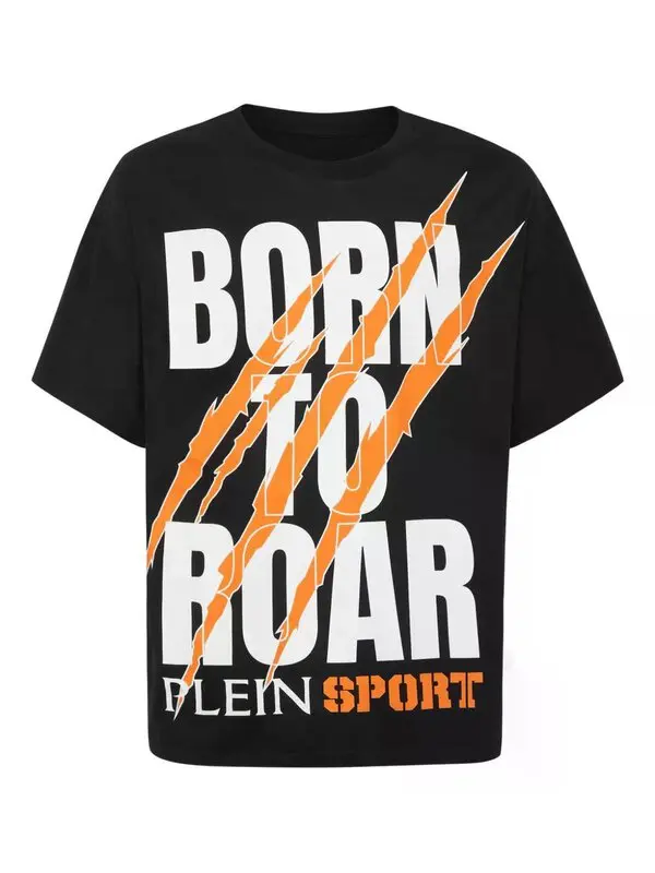 PLEIN SPORT Claw-print Roar T-shirt - Black