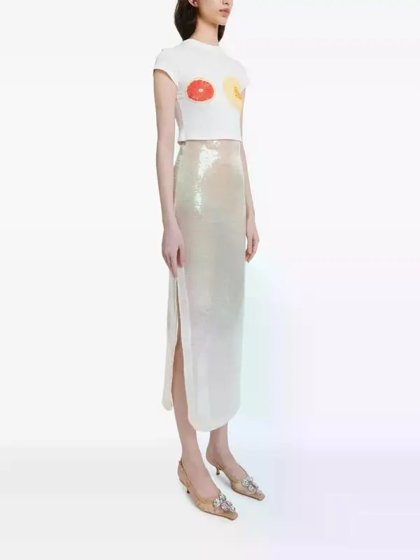 A.W.A.K.E. Mode Sequined Slit Skirt