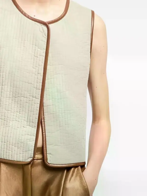Giorgio Armani Quilted Silk Vest
