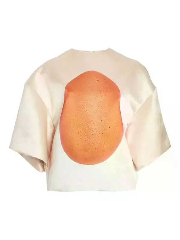 A.W.A.K.E. Mode Egg-print Blouse